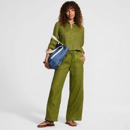 LANDS' END Weite Premium Reinleinen-Schlupfhose f&uuml;r Damen in Petite-Gr&ouml;&szlig;e, Damen, size: petite, Gr&uuml;n, Leinen, by Lands' End