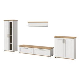 H&ouml;ffner Wohnkombination &brvbar; holzfarben &brvbar; Ma&szlig;e (cm): B: 336 H: 161 &raquo; H&ouml;ffner