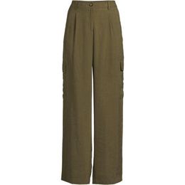LANDS' END Flie&szlig;ende Cargohose mit weitem Bein f&uuml;r Damen in Petite-Gr&ouml;&szlig;e, Damen, size: petite, Gr&uuml;n, by Lands' End