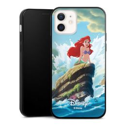 DeinDesign iPhone 12 Handy Slim Case extra d&uuml;nn Silikon Handyh&uuml;lle schwarz H&uuml;lle Arielle Die Meerjungfrau Official Licensed Product Mermaid Silikon Slim Case