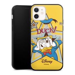 DeinDesign iPhone 12 Handy Slim Case extra d&uuml;nn Silikon Handyh&uuml;lle schwarz H&uuml;lle Donald Duck Disney Official Licensed Product Silikon Slim Case