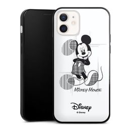 DeinDesign iPhone 12 Handy Slim Case extra d&uuml;nn Silikon Handyh&uuml;lle schwarz H&uuml;lle Official Licensed Product Mickey Mouse Disney Silikon Slim Case