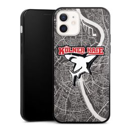 DeinDesign iPhone 12 Handy Slim Case extra d&uuml;nn Silikon Handyh&uuml;lle schwarz H&uuml;lle K&ouml;lner Haie Official Licensed Product Ice Hockey Silikon Slim Case