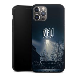 DeinDesign iPhone 12 Pro Handy Slim Case extra d&uuml;nn Silikon Handyh&uuml;lle schwarz H&uuml;lle Soccer Vfl Osnabr&uuml;ck Official Licensed Product Silikon Slim Case