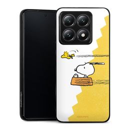 DeinDesign Xiaomi 14T Handy Silikon H&uuml;lle Case schwarz Handyh&uuml;lle Snoopy Peanuts Children