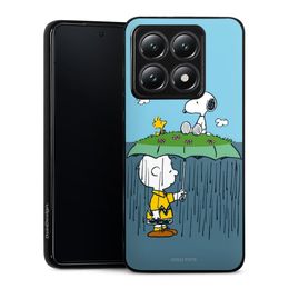 DeinDesign Xiaomi 14T Handy Silikon H&uuml;lle Case schwarz Handyh&uuml;lle Peanuts Children Snoopy