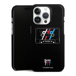 DeinDesign iPhone 14 Pro Handy Premium Case Smartphone Handyh&uuml;lle Schutzh&uuml;lle gl&auml;nzend Official Licensed Product Die Drei ??? Cassette Premium Case