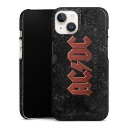 DeinDesign iPhone 14 Handy Premium Case Smartphone Handyh&uuml;lle Schutzh&uuml;lle gl&auml;nzend Acdc Merchandise Logo Premium Case