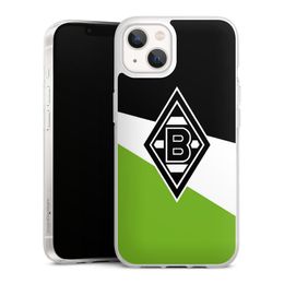 DeinDesign iPhone 13 Handy Silikon H&uuml;lle Case transparent Handyh&uuml;lle Borussia M&ouml;nchengladbach Official Licensed Product Gladbach Silikon Case