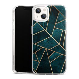 DeinDesign iPhone 13 Handy Silikon H&uuml;lle Case transparent Handyh&uuml;lle Stone Elisabeth Fredriksson Gold & Copper Silikon Case