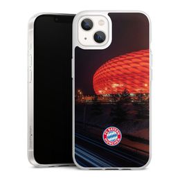 DeinDesign iPhone 13 Handy Silikon H&uuml;lle Case transparent Handyh&uuml;lle Fc Bayern M&uuml;nchen Stadium Fcb Silikon Case