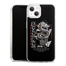 DeinDesign iPhone 13 Handy Silikon H&uuml;lle Case transparent Handyh&uuml;lle Ocean Dragon Japan Silikon Case