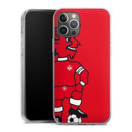DeinDesign iPhone 12 Pro Handy Silikon H&uuml;lle Case transparent Handyh&uuml;lle 1. Fc Kaiserslautern Official Licensed Product Soccer Silikon Case