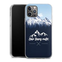 DeinDesign iPhone 12 Pro Handy Silikon H&uuml;lle Case transparent Handyh&uuml;lle Wanderlust Sky Mountain Silikon Case