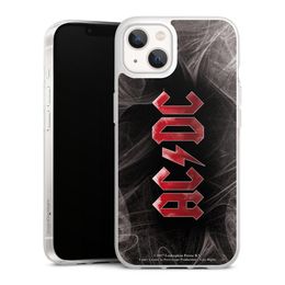 DeinDesign iPhone 13 Handy Silikon H&uuml;lle Case transparent Handyh&uuml;lle Merchandise Acdc Logo Silikon Case
