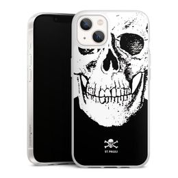 DeinDesign iPhone 13 Handy Silikon H&uuml;lle Case transparent Handyh&uuml;lle Totenkopf Fc St. Pauli Official Licensed Product Silikon Case