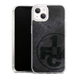 DeinDesign iPhone 13 Handy Silikon H&uuml;lle Case transparent Handyh&uuml;lle Concrete 1. Fc Kaiserslautern 1. Fck Silikon Case