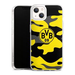 DeinDesign iPhone 13 Handy Silikon H&uuml;lle Case transparent Handyh&uuml;lle Borussia Dortmund Merchandise Bvb Silikon Case