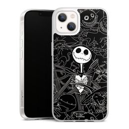 DeinDesign iPhone 13 Handy Silikon H&uuml;lle Case transparent Handyh&uuml;lle Disney Nightmare Before Christmas Halloween Silikon Case