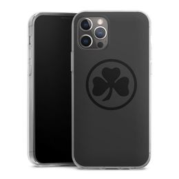 DeinDesign iPhone 12 Pro Handy Silikon H&uuml;lle Case transparent Handyh&uuml;lle Official Licensed Product Spvgg Greuther F&uuml;rth Clover Silikon Case