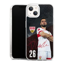 DeinDesign iPhone 13 Handy Silikon H&uuml;lle Case transparent Handyh&uuml;lle Official Licensed Product Deniz Undav Vfb Stuttgart Silikon Case