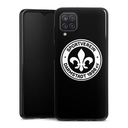 DeinDesign Galaxy A12 Handy Silikon H&uuml;lle Case schwarz Handyh&uuml;lle Logo Sv Darmstadt 98 Official Licensed Product