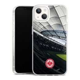 DeinDesign iPhone 13 Handy Silikon H&uuml;lle Case transparent Handyh&uuml;lle Eintracht Frankfurt Stadium Official Licensed Product Silikon Case