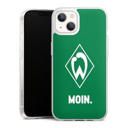 DeinDesign iPhone 13 Handy Silikon H&uuml;lle Case transparent Handyh&uuml;lle Moin Official Licensed Product Sv Werder Bremen Silikon Case