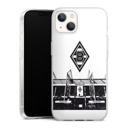 DeinDesign iPhone 13 Handy Silikon H&uuml;lle Case transparent Handyh&uuml;lle Stadium Die Fohlen Borussia M&ouml;nchengladbach Silikon Case