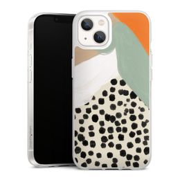 DeinDesign iPhone 13 Handy Silikon H&uuml;lle Case transparent Handyh&uuml;lle Abstract Boho Kunst Silikon Case