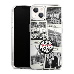 DeinDesign iPhone 13 Handy Silikon H&uuml;lle Case transparent Handyh&uuml;lle Retro Official Licensed Product Eintracht Frankfurt Silikon Case