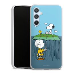 DeinDesign Galaxy A54 5G Handy Silikon H&uuml;lle Case wei&szlig; Handyh&uuml;lle Peanuts Children Snoopy Silikon Case