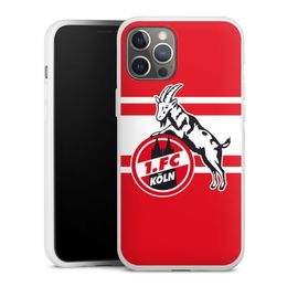 DeinDesign iPhone 12 Pro Max Handy Silikon H&uuml;lle Case wei&szlig; Handyh&uuml;lle Official Licensed Product 1. Fc K&ouml;ln Coat Of Arms Silikon Case