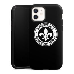 DeinDesign iPhone 12 mini Handy Panzer Handyh&uuml;lle robuste Outdoor H&uuml;lle Schutzh&uuml;lle matt Sv Darmstadt 98 Official Licensed Product Logo Tough Case