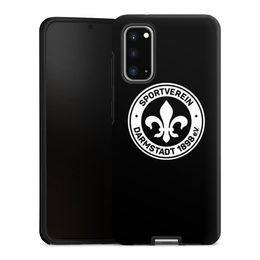 DeinDesign Galaxy S20 Handy Panzer Handyh&uuml;lle robuste Outdoor H&uuml;lle Schutzh&uuml;lle matt Sv Darmstadt 98 Official Licensed Product Logo Tough Case