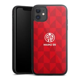 DeinDesign iPhone 11 Handy Gallery Case Handyh&uuml;lle 9H Geh&auml;rtetes Glas R&uuml;ckseite H&uuml;lle Mainz 05 Official Licensed Product Merchandise Gallery Case