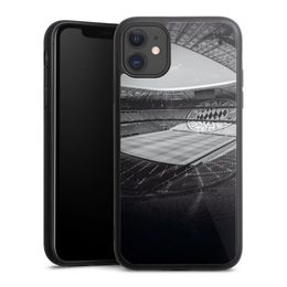 DeinDesign iPhone 11 Handy Gallery Case Handyh&uuml;lle 9H Geh&auml;rtetes Glas R&uuml;ckseite H&uuml;lle Fc Bayern M&uuml;nchen Fcb Stadium Gallery Case