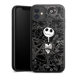 DeinDesign iPhone 11 Handy Gallery Case Handyh&uuml;lle 9H Geh&auml;rtetes Glas R&uuml;ckseite H&uuml;lle Disney Nightmare Before Christmas Halloween Gallery Case