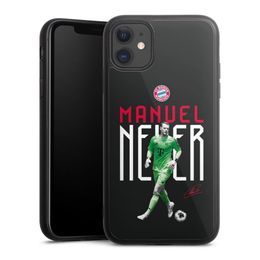 DeinDesign iPhone 11 Handy Gallery Case Handyh&uuml;lle 9H Geh&auml;rtetes Glas R&uuml;ckseite H&uuml;lle Manuel Neuer Fc Bayern M&uuml;nchen Official Licensed Product Gallery Case
