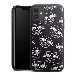 DeinDesign iPhone 11 Handy Gallery Case Handyh&uuml;lle 9H Geh&auml;rtetes Glas R&uuml;ckseite H&uuml;lle Rb Leipzig Logo Muster Gallery Case