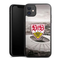 DeinDesign iPhone 11 Handy Gallery Case Handyh&uuml;lle 9H Geh&auml;rtetes Glas R&uuml;ckseite H&uuml;lle Official Licensed Product Vfb Stuttgart Stadium Gallery Case