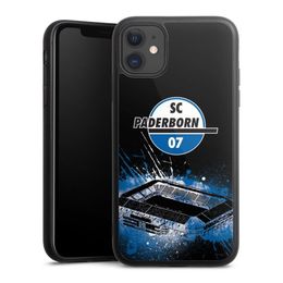 DeinDesign iPhone 11 Handy Gallery Case Handyh&uuml;lle 9H Geh&auml;rtetes Glas R&uuml;ckseite H&uuml;lle Stadium Sc Paderborn 07 Official Licensed Product Gallery Case