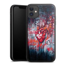 DeinDesign iPhone 11 Handy Gallery Case Handyh&uuml;lle 9H Geh&auml;rtetes Glas R&uuml;ckseite H&uuml;lle 1. Fc Kaiserslautern 1. Fck Heart Gallery Case