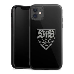 DeinDesign iPhone 11 Handy Gallery Case Handyh&uuml;lle 9H Geh&auml;rtetes Glas R&uuml;ckseite H&uuml;lle Official Licensed Product Logo Vfb Stuttgart Gallery Case