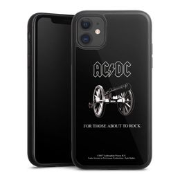 DeinDesign iPhone 11 Handy Gallery Case Handyh&uuml;lle 9H Geh&auml;rtetes Glas R&uuml;ckseite H&uuml;lle Music Acdc Merchandise Gallery Case