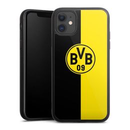 DeinDesign iPhone 11 Handy Gallery Case Handyh&uuml;lle 9H Geh&auml;rtetes Glas R&uuml;ckseite H&uuml;lle Bvb Coat Of Arms Borussia Dortmund Gallery Case