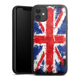 DeinDesign iPhone 11 Handy Gallery Case Handyh&uuml;lle 9H Geh&auml;rtetes Glas R&uuml;ckseite H&uuml;lle Union Jack England Flag Gallery Case