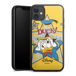 DeinDesign iPhone 11 Handy Gallery Case Handyh&uuml;lle 9H Geh&auml;rtetes Glas R&uuml;ckseite H&uuml;lle Donald Duck Disney Official Licensed Product Gallery Case