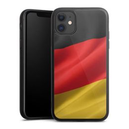 DeinDesign iPhone 11 Handy Gallery Case Handyh&uuml;lle 9H Geh&auml;rtetes Glas R&uuml;ckseite H&uuml;lle Flags Flag Germany Gallery Case