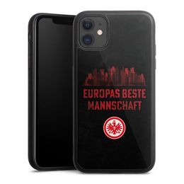 DeinDesign iPhone 11 Handy Gallery Case Handyh&uuml;lle 9H Geh&auml;rtetes Glas R&uuml;ckseite H&uuml;lle European Cup Eintracht Frankfurt Merchandise Gallery Case
